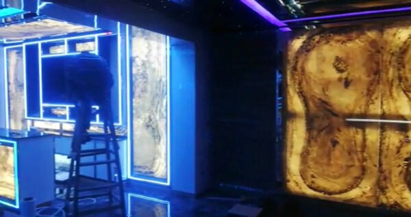 Jacuzzi room lighting project | led strip lights | backlit skin rock ...