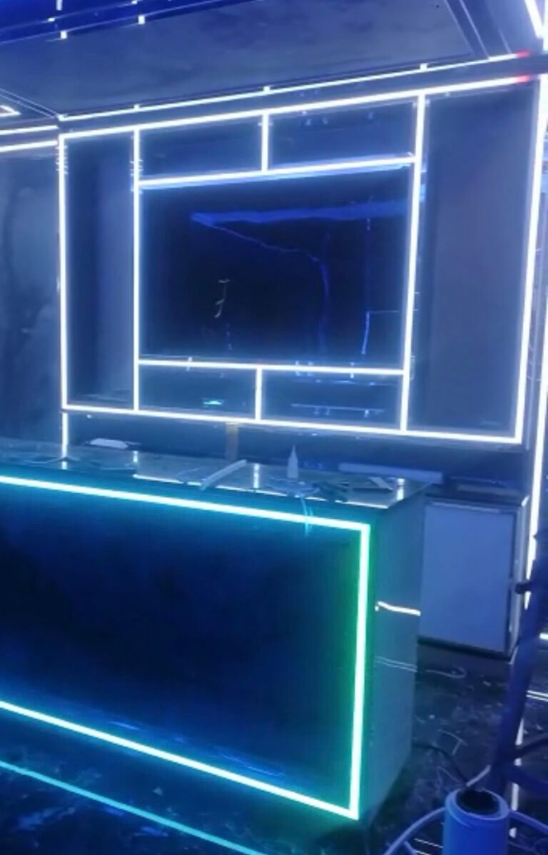 Led pixel light mapping at a private party room project in Karachi - Newon